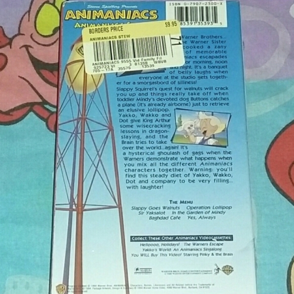 Vintage | Media | New 994 Animaniacs Stew Vhs Movie 9s Kid Vintage ...